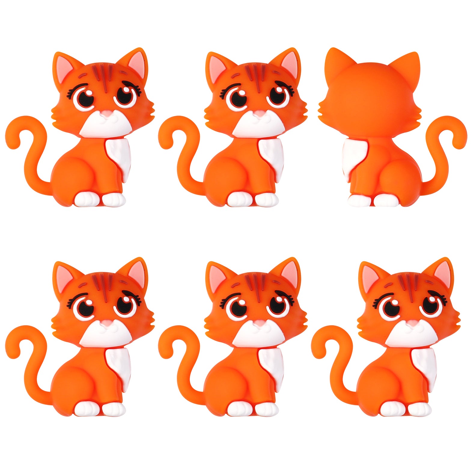 3D Orange Cat Focal – MrBiteBabyStore
