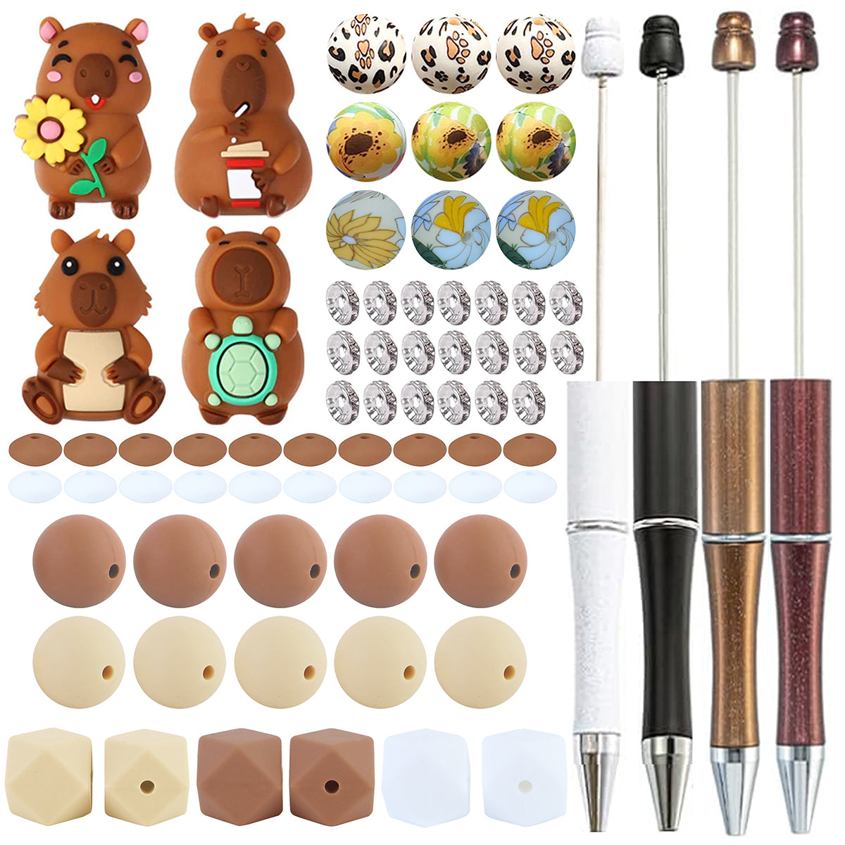 73Pcs Capybara Assorted Loose Bead Pen Kit – MrBiteBabyStore