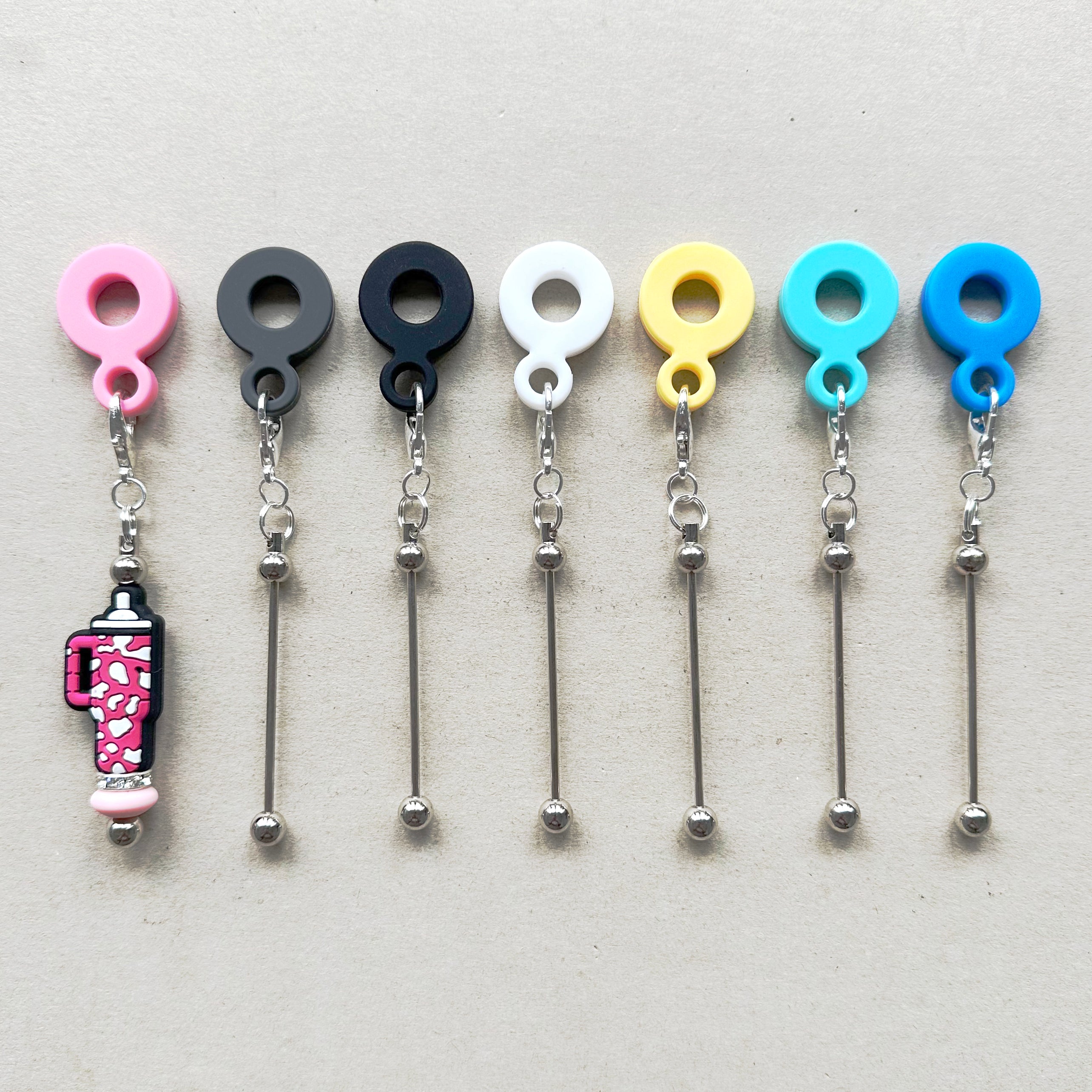 Beadable Straw Charm Blank DIY Tumbler Charm – MrBiteBabyStore