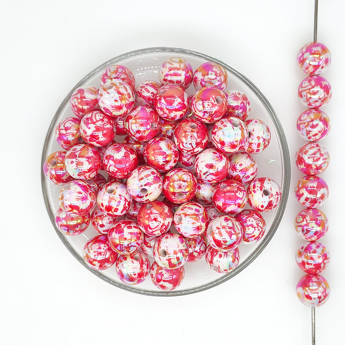 16mm UV Spooky Blood Splatter Gumball Acrylic Beads – MrBiteBabyStore