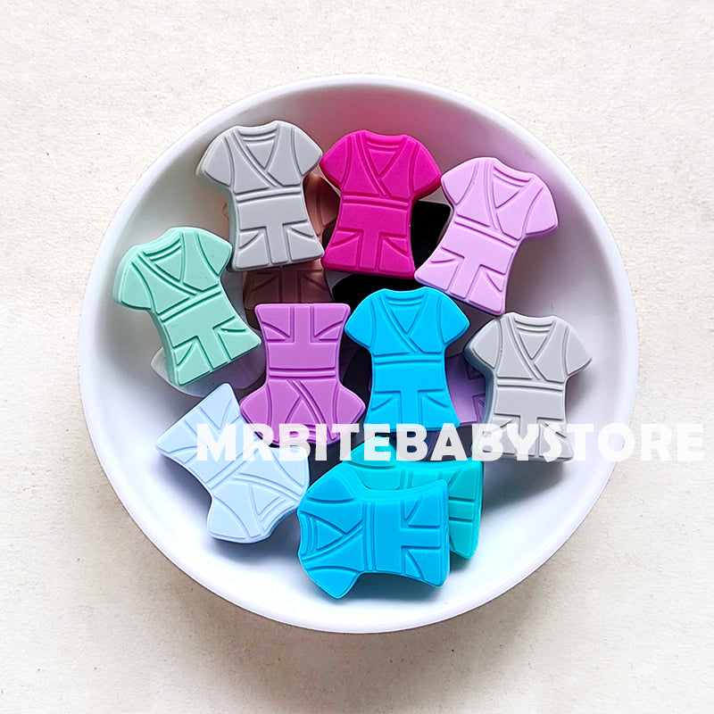 Nurse Scrub Tops Silicone Beads - 20*25mm – MrBiteBabyStore